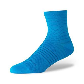 New Balance Unisex Pro Run QTR Socken 1 Pair in Blau, Nylon, Gr&ouml;&szlig;e XL