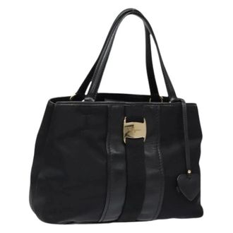 Ferragamo Pre-owned Nylon sacs-main - Femme - Pre-owned - Noir - Taille: ONE Size