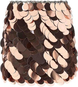 Paco Rabanne Mini Jupe - Or