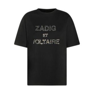 Zadig&Voltaire Kurzarm-T-Shirt - - Tops - Damen - Schwarzk - 2XS/XS