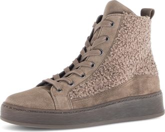 Gabor Damen High-Top Sneaker, Frauen Sneaker,silbrt,Casual,Fashion,metallic,Effekt,Easy-Walking,elegant,geschlossen,Farro (Micro),39 EU / 6 UK