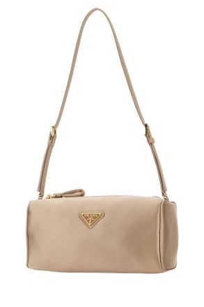Prada Womens Sand Satin Mini Shoulder Bag Cammeo Beauty Perfumes