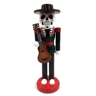 Santa's Workshop Day of the Dead Nussknacker, 35,6 cm, Schwarz
