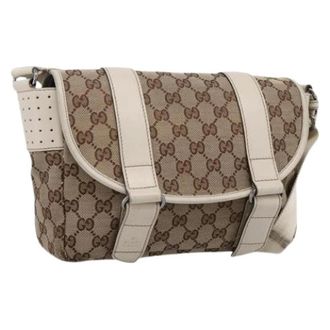 Gucci Pre-owned Vintage GG Canvas Umh&auml;ngetasche - - Pre-owned - Damen - Beige - ONE SIZE