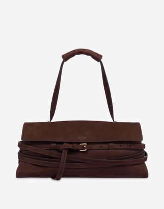 Moschino Sac &agrave; bandouli&egrave;re Moschino Tie Me - Marron