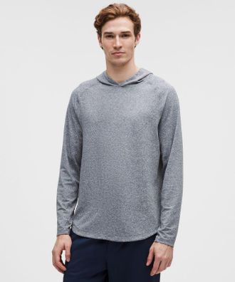 lululemon License to Train Hoodie f&uuml;r M&auml;nner - Gr&ouml;&szlig;e 2XL in Heathered True Navy