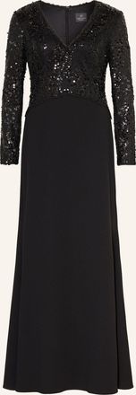 Adrianna Papell Abendkleid Mit Pailletten Und Spitze schwarz