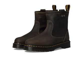 Dr. Martens Bottes en cuir Anistone Lo pour femme, gris charbon, 9 Women/8 Men