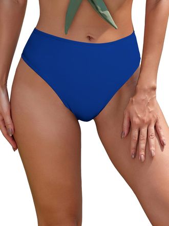 SHEKINI Damen Bikini Hose Tanga Bikinihose Brazilian String Bikini Slip Hotpants High Waist Sexy H&uuml;ftslip Bikinihosen Bauchweg Strandbikinis V-Kreuzbund Hinte