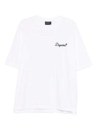 Dsquared2 T-Shirt mit Logo - Wei&szlig;