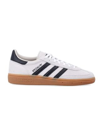 adidas Low-Top Sneaker - Suede Handball Spezial Sneakers With Retro Accents - Gr. 8_5 - in Wei&szlig; - f&uuml;r Damen