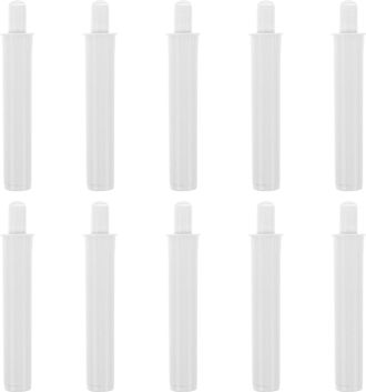 Pretyzoom VICASKY 10 St&uuml;ck Hydraulische T&uuml;rd&auml;mpfer mit Soft Close Funktion Kunststoff D&auml;mpferkolben Ger&auml;uschloser Schrank und M&uuml;lleimerdeckel D&auml;mpfer Universell