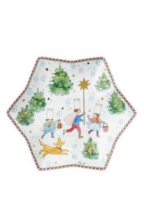Hutschenreuther Sammelkollektion 2025-Weihnachtsspiele-Sternschale 24 cm-&Oslash; 23,6 cm