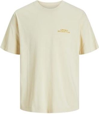 Jack & Jones Jorretiro Back Tee SS Crew Neck Se25 T-Shirt &agrave; col Rond, Bronze, M