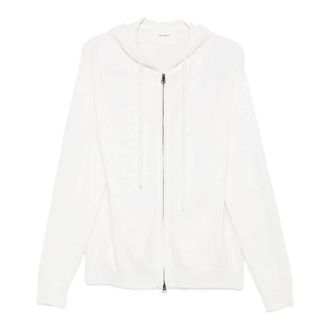 Lisa Yang Pull &agrave; capuche zipp&eacute; Lilia - Homme - Sweatshirts et sweats &agrave; capuche - Blanc - Taille: XL