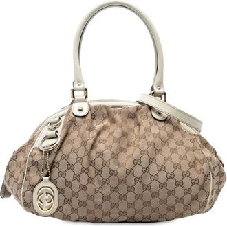 Gucci sac à main Sukey en toile GG (2016-2025) - Marron