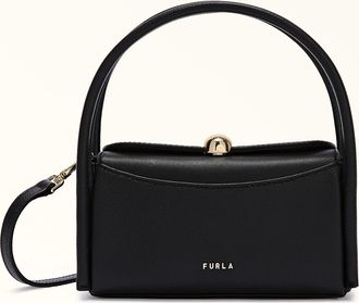 Furla Nicole Ebb Nero Schwarz Night-kalbsleder + Sidney-kalbsleder Damen