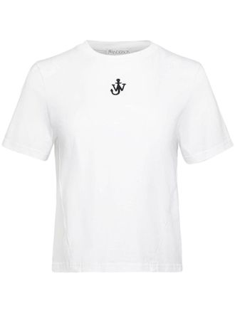 J.W.Anderson t-shirt &agrave; broderie Anchor - Blanc
