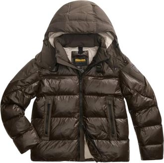 Blauer Kiernan Kurze Steppjacke - - Jackets - Herren - Braun - S