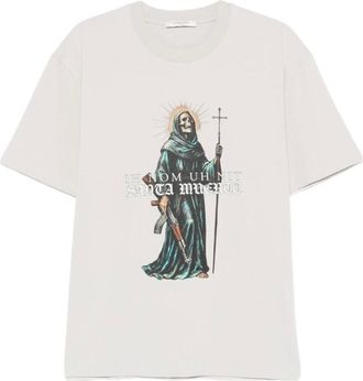 Ih Nom Uh Nit IH NOM UH Nit, Homme, Tops, Gris, Taille: S T-shirt &agrave; Manches Courtes et Col Rond avec Logo