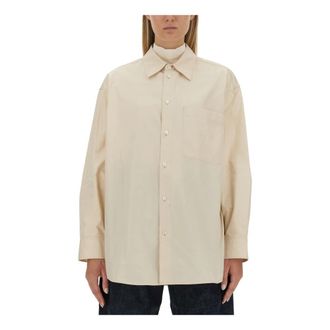 Christophe Lemaire Langes Hemd - - Blouses & Shirts - Damen - Beige - S