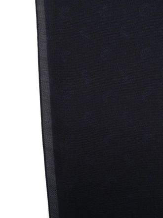Emporio Armani Cotton Blend Scarf - Navy