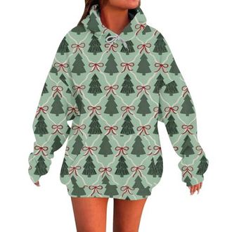 Generic Sweat à capuche de Noël pour femme - Kindness Is Sprinkle It Everywhere - Pour la santé mentale - Pour entraînement, fête, cadeaux de Noël, Vert, XL