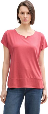 Tom Tailor Damen 1040547 T-Shirt, 11016-Berry Red, XXL