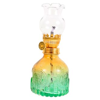 Lurrose Vintage Glas Kerosinlampe mit Windgesch&uuml;tztem Lampenschirm Hitzebest&auml;ndig und Dekorativ f&uuml;r Innenr&auml;ume und Notfalleinsatz Geeignet f&uuml;r Wohnzimmer Essz