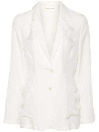 P.A.R.O.S.H. blazer en soie &agrave; effet de transparence - Tons neutres