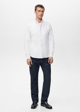 Mango Oxfordhemd aus 100 % Baumwolle wei&szlig; - Herren - XS - MANGO MAN