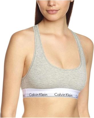 Calvin Klein Modernes Baumwoll-Sport-Bralette - - Sport - Damen - Grau - XS