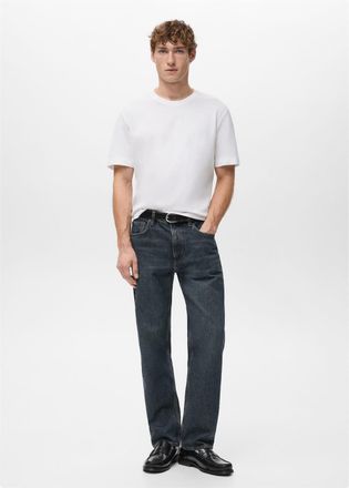 Mango Regular Fit-T-Shirt aus 100 % Baumwolle wei&szlig; - Herren - XXL - MANGO MAN