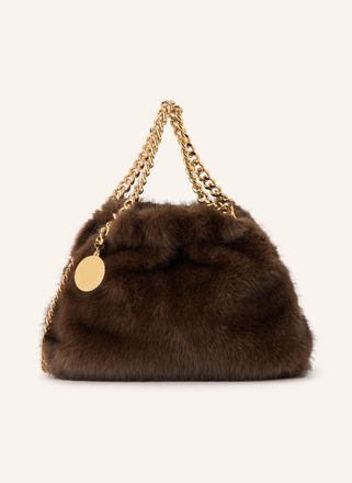 Stella McCartney Umh&auml;ngetasche Falabella Mini Aus Kunstfell braun