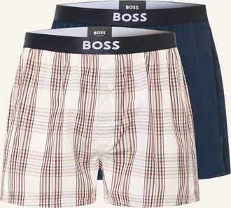 HUGO BOSS 2er-Pack Web-Boxershorts beige