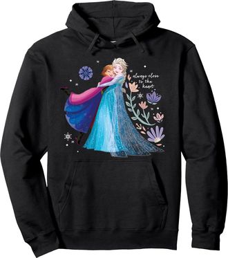 Disney Frozen Elsa & Anna Always Close To The Heart Pullover Hoodie