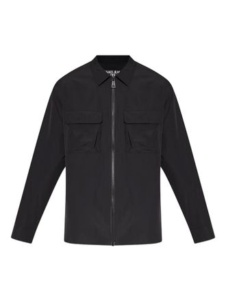 Versace Jeans Couture Reißverschlusshemd mit Taschendetail - Schwarz