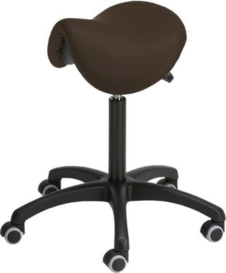 Sport-Tec Sattelhocker Standard mit Polster und Rollen, Rollhocker, Arbeitshocker