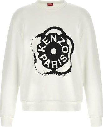 Kenzo Homme, Sweatshirts et sweats &agrave; capuche, Blanc, Taille: S SweaT-shirt Boke Flower 2.0