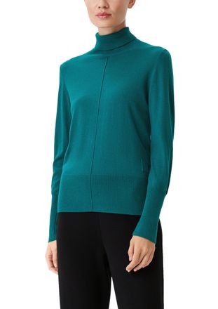 Comma Strickpullover mit Rippmuster