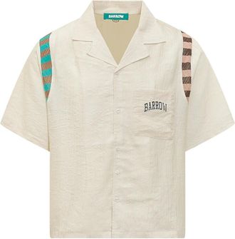 Barrow Barrow, Homme, Chemises, Beige, Taille: S Viscose Shirt