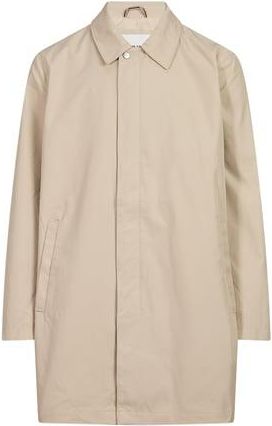 Pierre Cardin Manteau uni en coton m&eacute;lang&eacute;