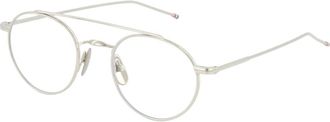 Thom Browne unisex, Accessoires, Gris, Taille: 49 MM Round Optical Frame