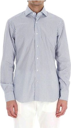 Barba Homme, Chemises, Multicolore, Taille: L Camicia micro fantasia