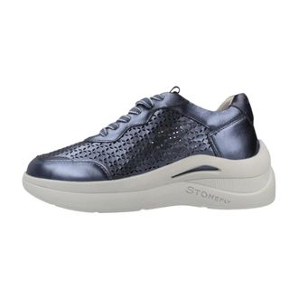 Stonefly Rocha 8 Laminated Leather - - Shoes - Damen - Blau - 39 EU