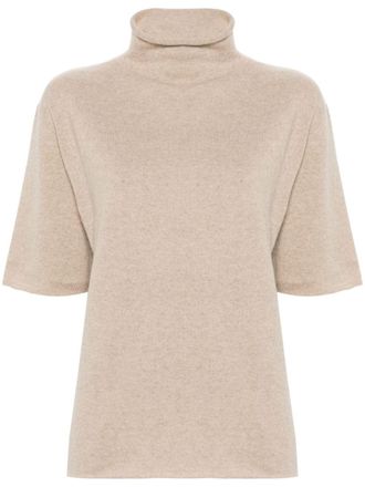 Jil Sander pull à col montant - Tons neutres