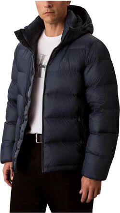 Calvin Klein Jeans Homme, Vestes, Bleu, Taille: 2XL LS Nylon Zip Off Hood Jacket
