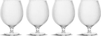 Sagaform Billi Bierglas 4er Set aus recyceltem PE, 10x14,5 cm, 50 cl, 5018493
