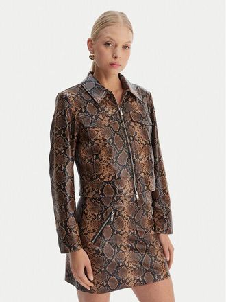 Only Jacke aus Kunstleder Paris 15365492 Braun Regular Fit