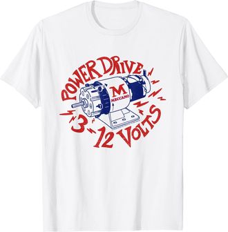 Meccano Powerdrive 12 Volt Elektromotor Retro T-Shirt